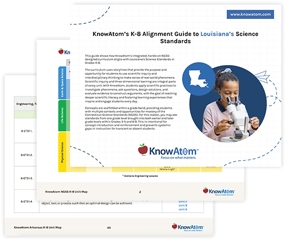 Science Curriculum Aligned: Louisiana Student Standards for Science